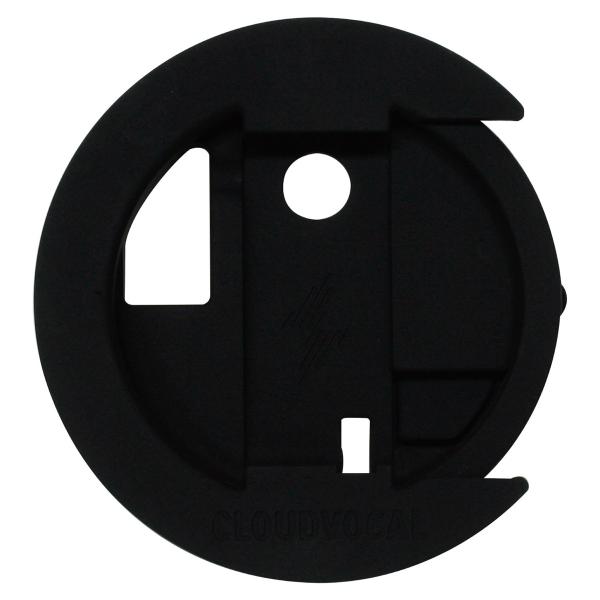 世界最小クラスワイヤレスシステム「iSolo」用のサウンドホールカバータイプギターアタッチメントです。直径84mmのサウンドホールに対応します。原音に忠実なサウンドを拾えるのはもちろん、ハウリング対策にも効果的な実用性あふれるアタッチメントです。