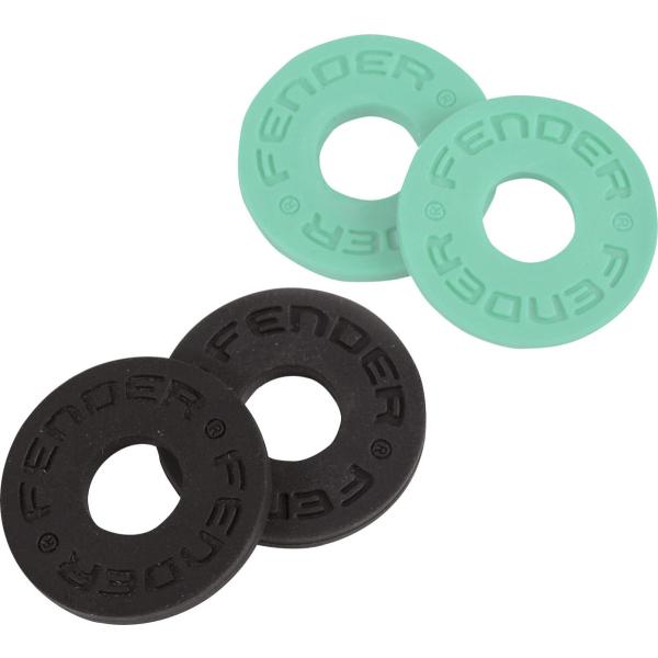 Fender Strap Blocks（Black 2個、Surf Green 2個）の4個セットです。驚くほど簡単で効果的に楽器用ストラップを正しく「ロック」します。ほとんどのOEMストラップボタンに対応します。信頼性が高く、手間のかから...
