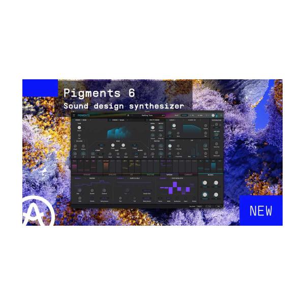 Pigmentsは、現代のプロデューサー向けのオールインワン・ソフトウェア・シンセサイザーです。最先端の6つのシンセシスエンジン、色分けされたインターフェイス、簡単なドラッグ＆ドロップモジュレーション、高品質なエフェクト、そしてジェネレーテ...