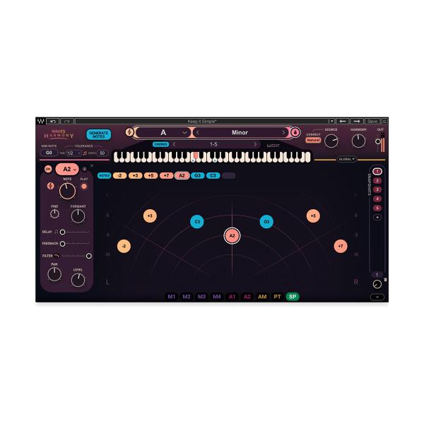 1つのボイスから最大8つのボイスを生成して、すぐにボーカルハーモニーを作ることができます。夢のボーカルプロダクションを作りましょう。それぞれのボイスの個性と質感を簡単にカスタマイズできます。ピッチ、フォルマント、パン、ディレイ、フィルタリン...