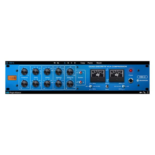 インパクトのあるデザインオリジナルのハードウェアVertigo VSC-2 Quad Discrete Compressorは、その設計に使用された4つのカスタムハンドビルドのディスクリート「1979」VCAによって、素晴らしい評価を確立し...
