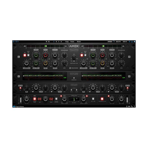 AMEKのマスタリング・コンプレッサーは、オリジナルのハイエンド・ハードウェアのように、複数のTrue RMSディテクタを利用しています。これにより、人間の耳と同じように信号エネルギーの変化にインテリジェントに反応し、驚くほど透明なダイナミ...