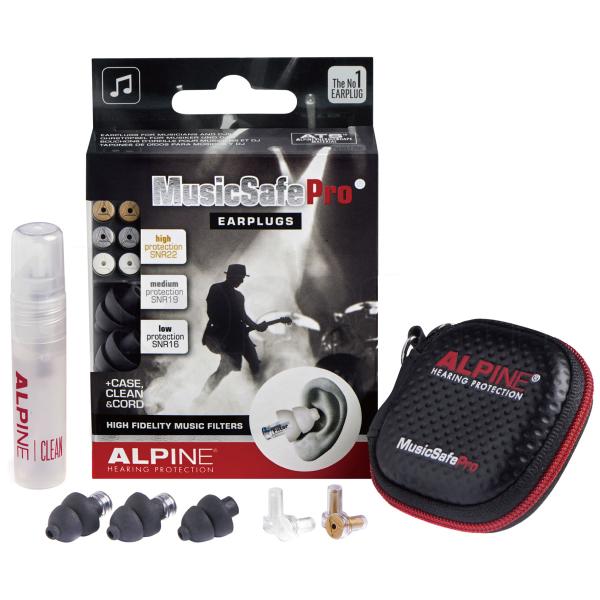 ALPINE HEARING PROTECTION最上位モデル「NEW MUSICSAFE-PRO」は、ライブハウスやコンサートなど大音量の会場でパフォーマンスをするミュージシャンの耳を守る為に開発されました。抑えたい音量に合わせた周波数特...