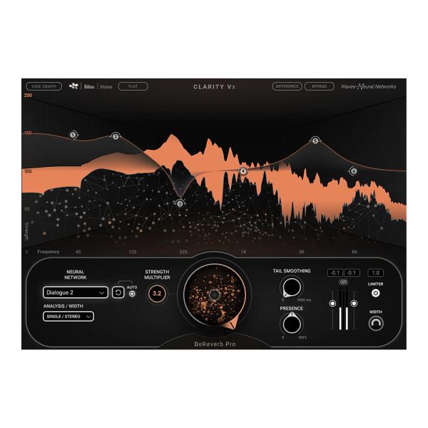 ・次世代AI音声処理「Clarity」・アカデミー賞受賞者が信頼するWaves Neural Networks テクノロジーに高い評価・ダイアログとボーカルのリバーブ除去を即座に行うことができます。・音声の残響を消すための、かつてないパワー...