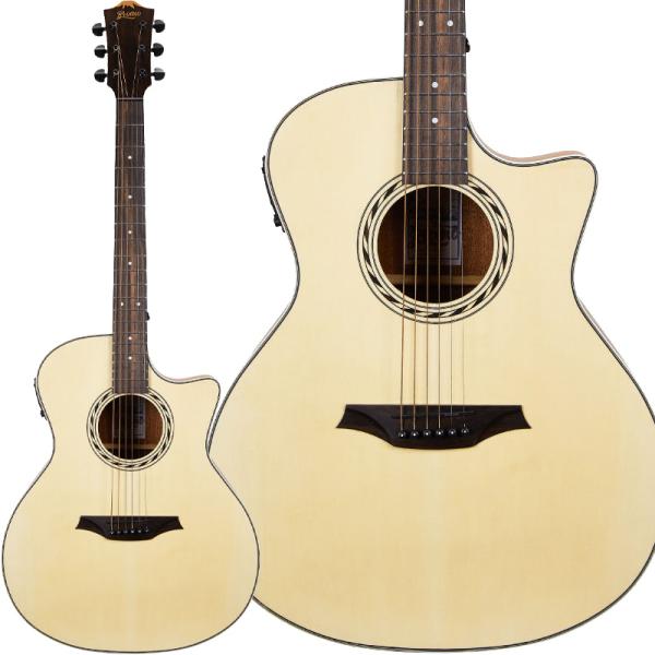 ”ギターを演奏する楽しさ”にフォーカスしたモデルです。演奏性だけでなく、サウンド、イントネーションなど、「音楽の旅を始めるにあたって良いギターとは何か」を突き詰めた設計になっています。スプルーストップとマホガニーサイドバックの最もポピュラー...