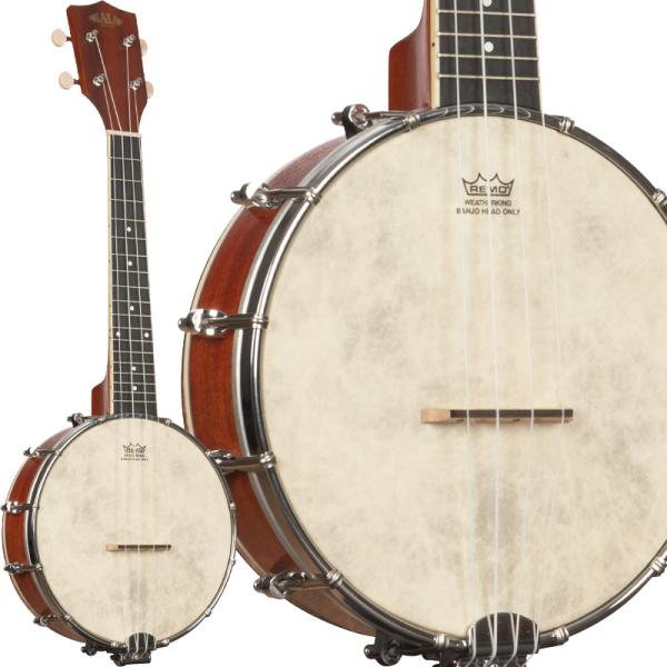 KALA バンジョー・ウクレレは、バンジョーの愛される特性のいくつかを真のウクレレ・フォームに創造的に応用したモデルです。Natural Mahogany Banjo Concert Ukuleleは、既存のBlack Mapleモデルより...