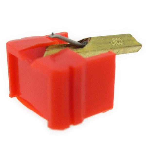 192-91GDは、SHURE（シュアー）のレコードカートリッジ：M91GDに使用できる、メーカーが製作した純正の針ではない、純正針と同等の性能を備えた代替針（交換針）です。この代替針（交換針）は「合成ダイヤ丸針」タイプです。標準的な円錐形...