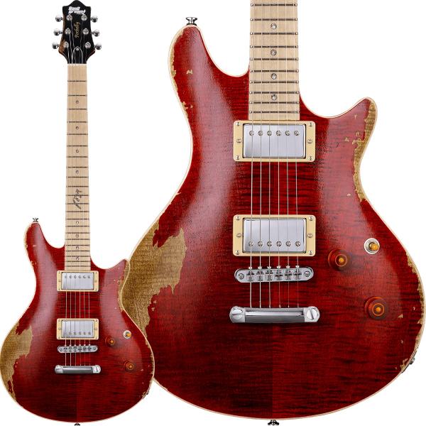 MyGO!!!!!のギタリスト、要 楽奈（CV：青木陽菜）が使用するPOTBELLY R na は、ESPの代表機種であるPOTBELLYを基にしたエントリーモデルです。特筆すべきポイントはハードなエイジド加工もそのまま再現しています。劇中...