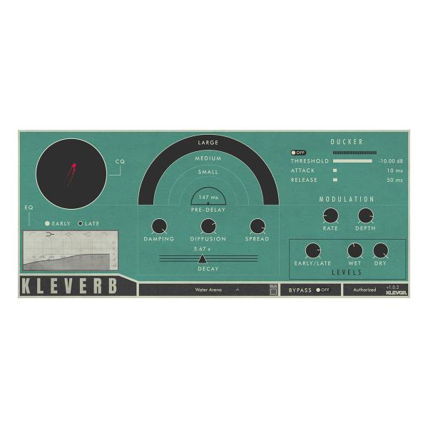 ・ルームサイズ・セレクション・初期反射と後期反射の両方で選択可能なタイプのフィルター・ウェット信号のモジュレーション・ダンピング・フィルター・ディフュージョンとステレオスプレッドのパラメータ・0 25秒のディケイ・タイム・プリ・ディレイ・パ...