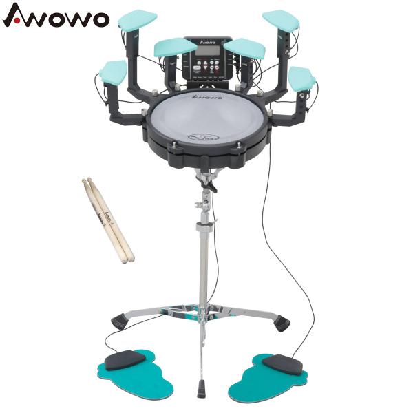 MINI JUN PLUSは「エレキドラムセットには興味あるけど場所を大幅に取るから買おうか悩む」といった方のために開発された電子ドラムセットです。10インチサイズのトレーニングパッドのリムにラバードラムパッドが設置可能なハードウェアを6か...