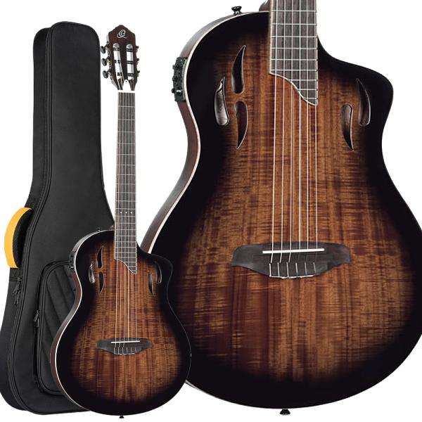 Ortega TourPlayer は、ライブパフォーマンスに適したエレガット・ギターです。精巧に作りこまれたTourPlayerは、軽量で取り回しがしやすく、また充実した響きを提供するためにホロウチェンバーで仕上げられたソリッドオコウメボ...