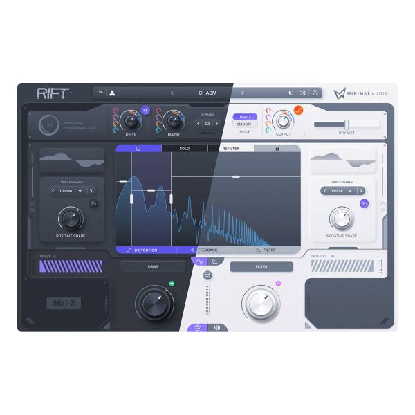 他を圧倒する表現力と汎用性Riftは、フレキシブルなフィードバック、高度なモーフィング・フィルター、業界屈指のモジュレーションなど最先端の機能を備え、新世代のディストーション・サウンドを提供する創造性豊かなマルチエフェクトプラグインです。高...