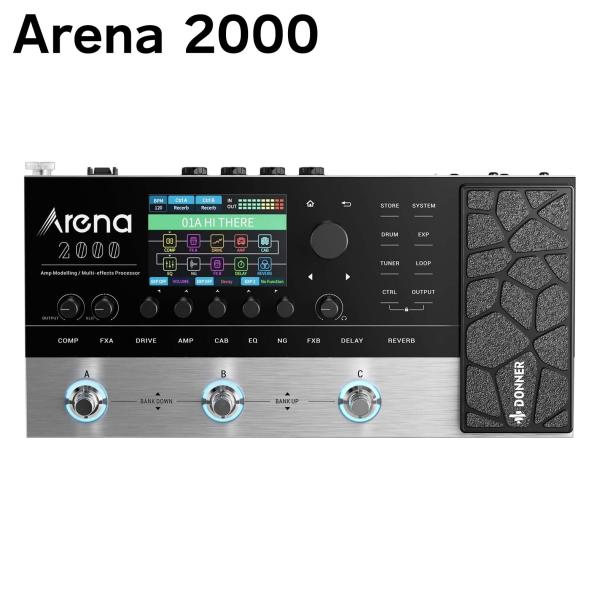 Donner マルチエフェクター Arena 2000独自のFVACMテクノロジーと高精度な24bit/44.1kHzオーディオプロセッシングを搭載。クラシックなギターエフェクトやアンプのトーンを完璧に再現し、リアルでダイナミックなサウンドです。