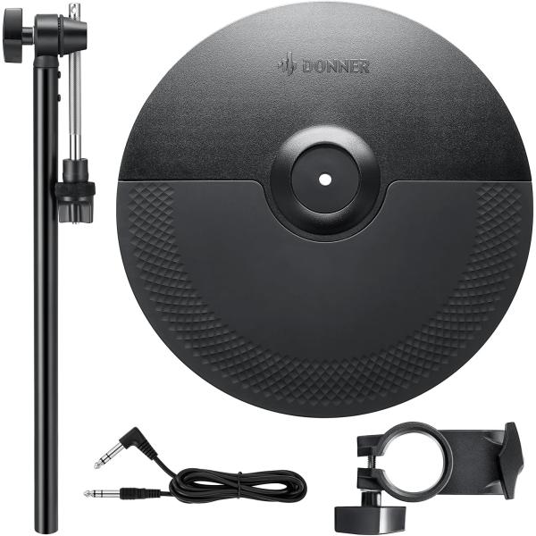 【パッケージ内容】12インチシンバルパッド×1、接続ケーブル×1、ホルダークランプ×1、シンバルホルダー×1シンバル拡張が可能なDonner電子ドラム音源モジュールに対応しています。対応機種一例：DED-200、DED-200MAX、DED...