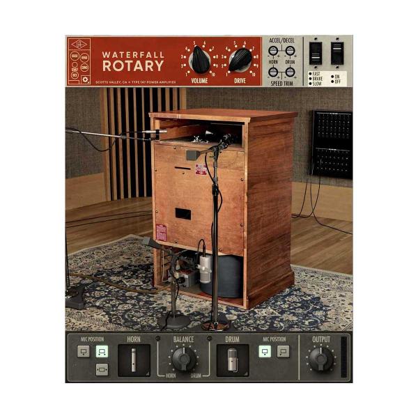 Waterfall Rotary Speaker は、Leslie 147ロータリースピーカーキャビネット*の驚異的なサウンドを再現。ギター、ボーカル、キーボードなどを、コーラスやフランジをはるかに超える、食いつきの良い、立体的なモジュレー...