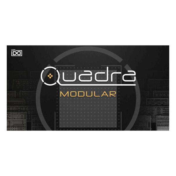 Quadra Modular - マルチレイヤー＆シーケンスデザイナー音源次世代のUVI音源を代表するシネマティック品位のマルチパート/レイヤー音源の第4弾30モデルのモジュラーシンセサウンドをベースに高度なアルペジエーター、MIDIエフェ...