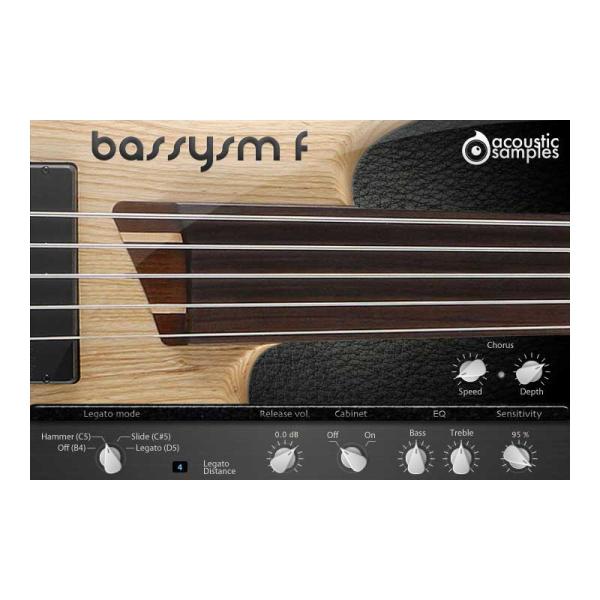 シンプル操作とリアルサウンド演奏をサポートするベースギター音AcousticSamples は実際の楽器のバーチャル化に極めるメーカーです。BassysM F はラウンド弦を張った5 弦仕様のIbanze 製のエレキベースを基にした音源です...