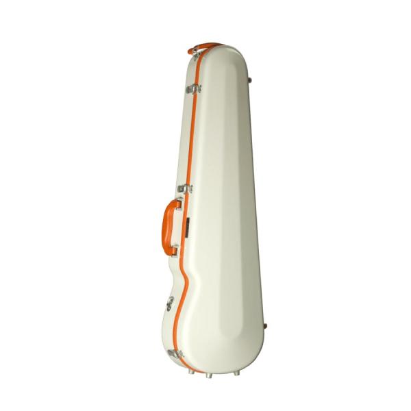 グラスファイバー素材でできたお洒落なバイオリンケースです。ケースを鮮やかなオレンジ色で縁取るオレンジフレームは、ケースカラーにアクセントを与えます。