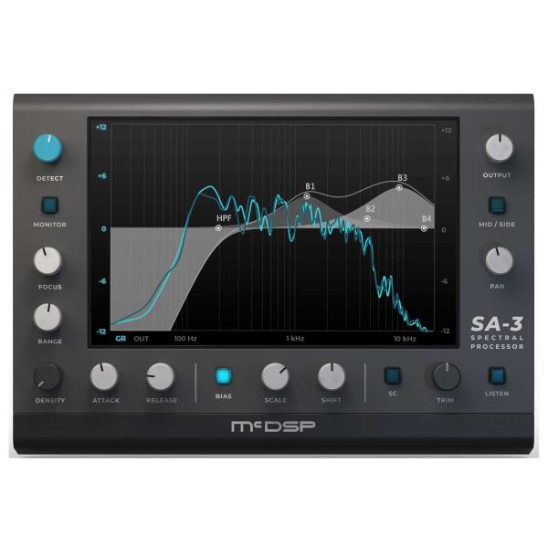 ・1，000以上の処理バンド・信号のスパイクや持続的な倍音を識別して除去するDetectおよびMonitorコントロール・ユーザーがプログラム可能なBiasカーブ・スペクトル処理に対する独自のFocus、Range、Densityコントロー...