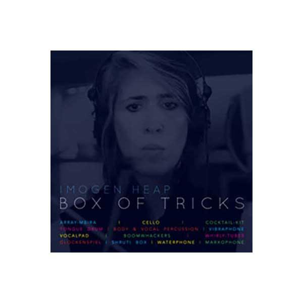 収録サウンド概要・Imogen Heap の13個のユニークなインストゥルメントを収録・24 bit / 96 kHz / ステレオ・約30 GB、9，000以上のオーディオサンプル（無圧縮時）を収録・カスタムツール+エフェクト JAMME...