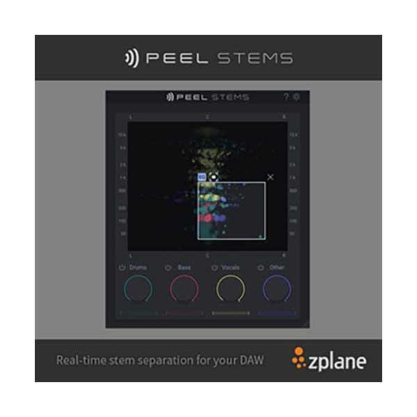 『PEEL STEMS』はリアルタイムにステム分離を行うプラグインです。ミックスデータからインストゥルメントやボーカル等のステムを取り除いたり、各ステムの音量の再調整やブラッシュアップを可能にします。また、DAW上で作業中のトラックをリアル...