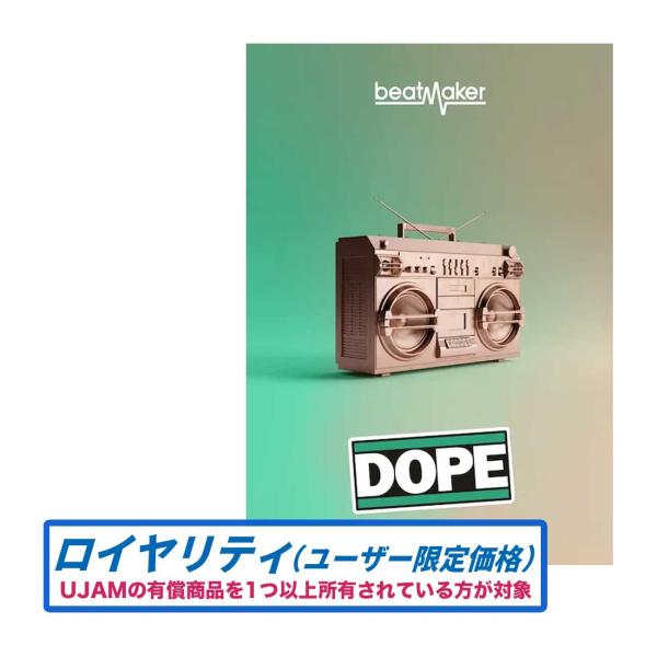 本製品はロイヤリティ版です。UJAM有償製品を1点でもお持ちの方であれば、本製品をご購入いただけます。UJAM有償製品をお待ちでない場合、本商品のみを購入してもご利用いただけませんので、ご注意ください。DOPEはブームバップ、ヒップホップ、...