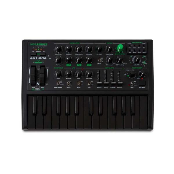 MicroBruteの最大の魅力は、ピュアなアナログVCOによる太く豊かなサウンドです。ノコギリ波、矩形波、三角波といった基本波形を“ミックス量”で自由にブレンド可能。さらにそれぞれの波形には、Ultrasaw・Metalizer・Puls...
