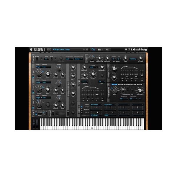 Retrologue: バーチャルアナログシンセサイザー柔軟で直観的な操作性を備えた Retrologue 2 は、アナログシンセが持つ温かみのある図太い音を再現します。3つのバーチャルアナログオシレーター、ファーストクラスのフィルター、フ...
