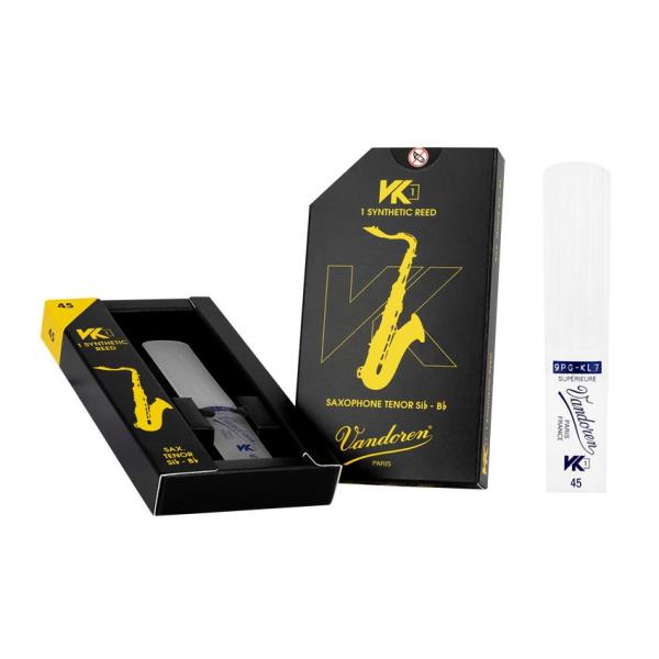 ※お届けするのは【硬さ：45】です。「VKリード」は、バンドーレン社が7年にわたる研究を経て生み出した新素材のコンポジット繊維で作られています。この繊維は、ケーンの構造をただ模倣したものではありません。ケーンリードと同様の音響を得られるよう...