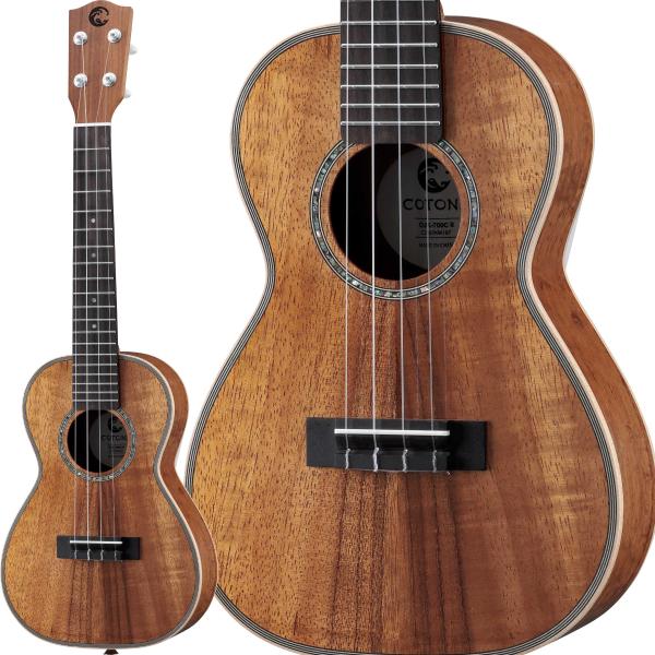 ボディ全体にハワイアンコア単板を使用した、オール単板仕様のコンサートウクレレです。ウクレレの定番木材であるハワイアンコアは、美しい木目と、ハリのある明るく陽気なウクレレらしいサウンドが魅力です。ソプラノサイズよりひと回り大きいコンサートサイ...