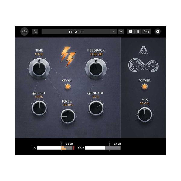 伝説のサウンドをプラグイン化Apogee Clearmountain Dance は、デヴィッド・ボウイ「Let’s Dance」に刻まれた独特のステレオ・ディレイを再現する革新的なプラグインです。世界的エンジニア ボブ・クリアマウンテン ...