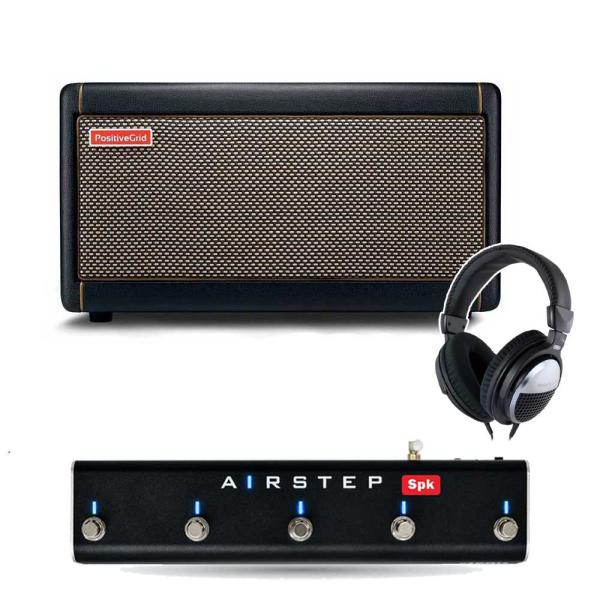 セット内容・Positive Grid Spark 40 アンプ・NS101GHP ヘッドホン・XSONIC AIRSTEP SPK Edition フットスイッチ