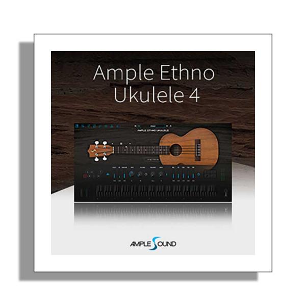 『AMPLE ETHNO UKULELE』は、ウクレレを思うがままに演奏するソフト音源です。Kamaka のテナーウクレレHF-3の各弦から丹念にサンプリングしたサステインやナチュラルハーモニクス、パームミュート、スライド、ハンマリング・オ...