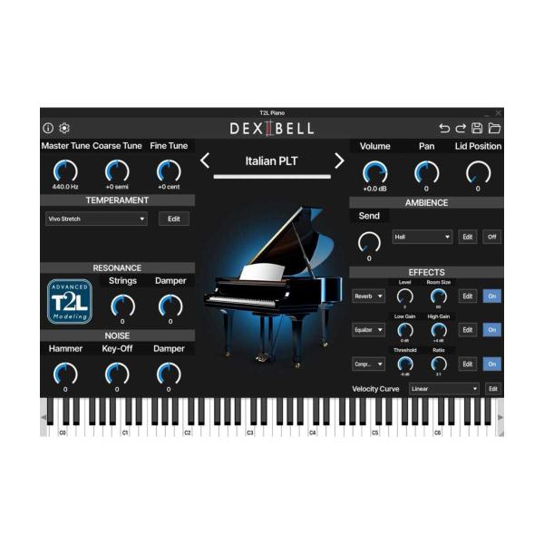 アコースティックピアノの挙動を微細なレベルで完全に再現Dexibellの「T2L Piano」は、同ブランド独自のT2L（True to Life）技術を使ったバーチャルピアノソフト（プラグイン＆スタンドアローン）です。リアルタイムモデリン...