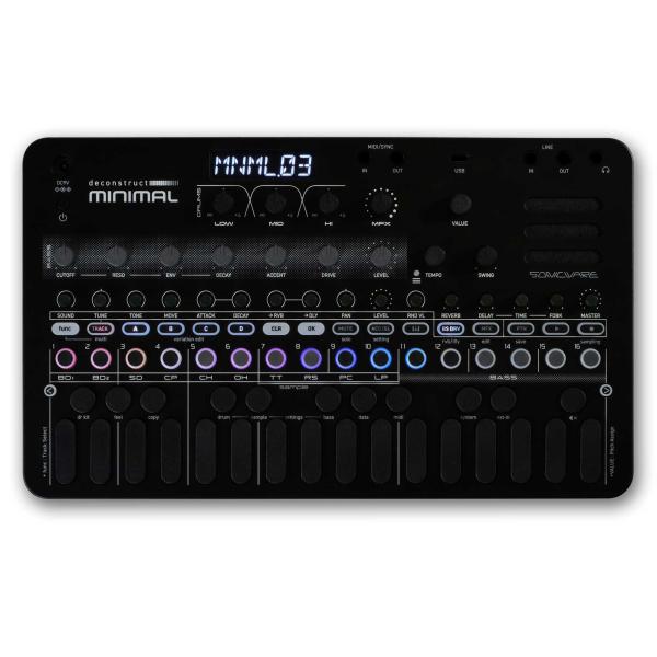 音楽の構造を再定義する新シリーズ「deconstruct」の第一弾製品となるdeconstruct MINIMALは、ミニマル・テクノやミニマル・ハウスが持つヒプノティックなグルーヴを体現するサンプラー搭載型ドラムマシン ＋ アナログモデリ...