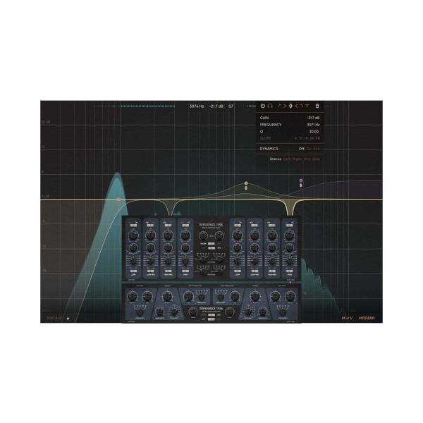 EqualizersにAdd-On可能なReference 1956 EqualizerとReference 1998 Equalizerのバンドルカラフルでドラッグ可能なカーブ、ダイナミックバンド、個別のチャンネルコントロール、高度に最適...