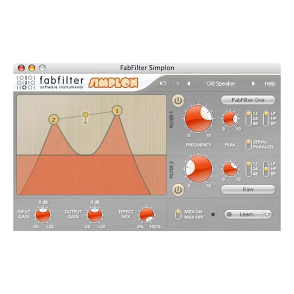 FabFilter Simplonとは？FabFilter Simplonはシンプル且つ操作しやすいディスプレイを搭載したユニークなフィルター・プラグインです。【2018/01/24】