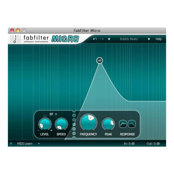 FabFilter Simplonとは？FabFilterのMicroはFabfilterの原点ともいえる、フィルターサウンド。    ・ FabFilter One譲りのアナログライクなフィルター    ・ ローパス/ハイパスの設定   ...