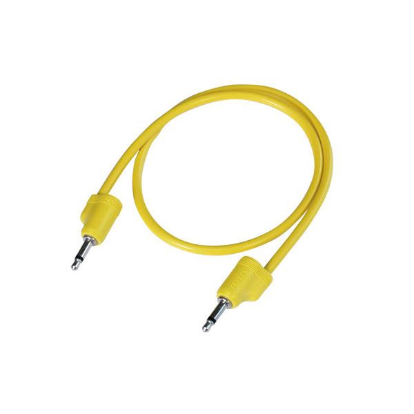 Tiptop Audio Stackcableは1つの信号を簡単に分割できるローノイズ設計のパッチケーブルです。例えば1つの信号を3つに分割する場合、通常はMultipesモジュールと4本のパッチケーブル(Multiplesへのインプット用...
