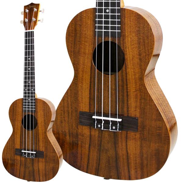 トップ、サイド＆バック全てにコア材を起用し、グロスフィニッシュで高級感を漂わせた、音色・容姿共にトラディショナルの域を超えたテナータイプのウクレレです。安定した音程維持を保つギアペグに加え、ファーストストリングスは Aquila ナイルガッ...