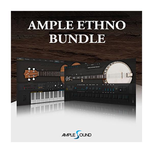 『AMPLE ETHNO BUNDLE』は、お使いのコンピュータで5弦バンジョーを思うがままに演奏する『AMPLE ETHNO BANJO』と、ウクレレを思うがままに演奏する『AMPLE ETHNO UKULELE』をセットにした、エスノ音...
