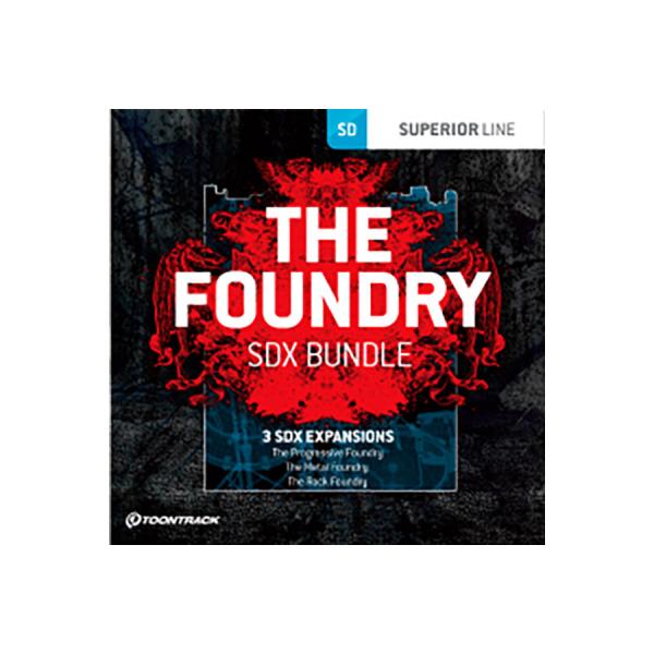 『SDX THE FOUNDRY BUNDLE』は、「FOUNDRY」系SDX拡張ドラム音源のお得なバンドルセットです。・『SDX THE ROCK FOUNDRY』（SUPERIOR DRUMMER 3 専用）・『SDX PROGRESS...