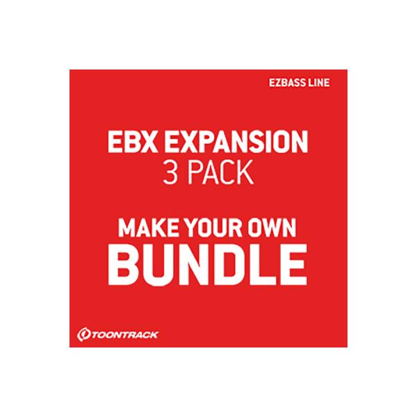 『EBX VALUE PACK』は、拡張ベース音源『EBX』3 セットのバンドルパックです。