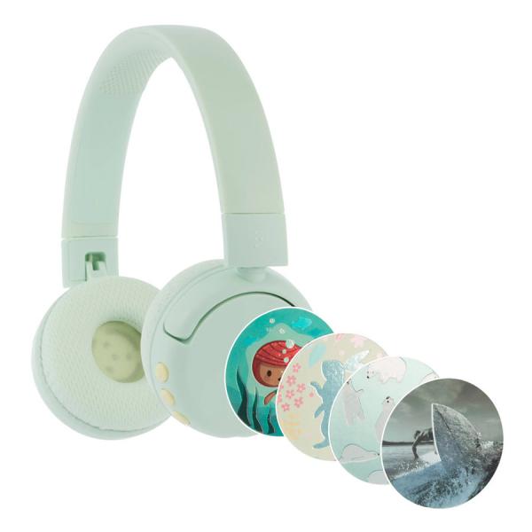 BuddyPhones POP Funは、デジタルネイティブの子供たちのために特別にデザインされたワイヤレスキッズヘッドホンです。最大音量を85dBまたは94dBに制限することによって聴覚を保護し、内蔵マイクとイヤーカップにある手の届きやす...