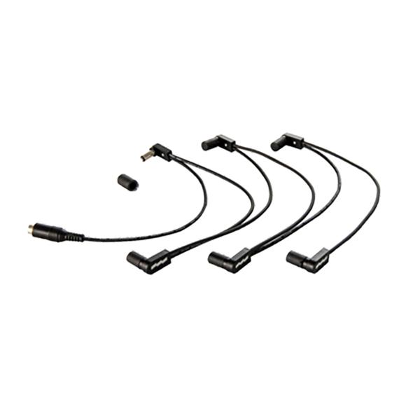 コンパクトなDC パワーサプライ用スプリットケーブル。1：2/1：4/1：6とラインアップ。機器側端子には電極を保護するスルーブが付属し、未使用時の不用意な電極のショートなどを防ぎます。