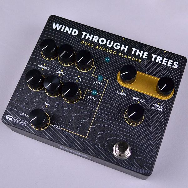 PRS Wind Through the Trees デュアル アナログ フランジャーは、空気感のある倍音や複雑に絡みあうサウンド、そしてジェットエンジンフランジャーから、繊細なゆったりと揺らぎのあるサウンドまで、ヴァリエーション豊かなサウ...