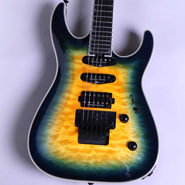 Pro Plus SLA3Qはナット部からハイポジションに向けて徐々にフラットな形状になる12〜16インチコンパウンドラジアスのバウンドエボニー指板には、24本のジャンボステンレススチールフレットを装備し、手作業によるオイルフィニッシュがさ...