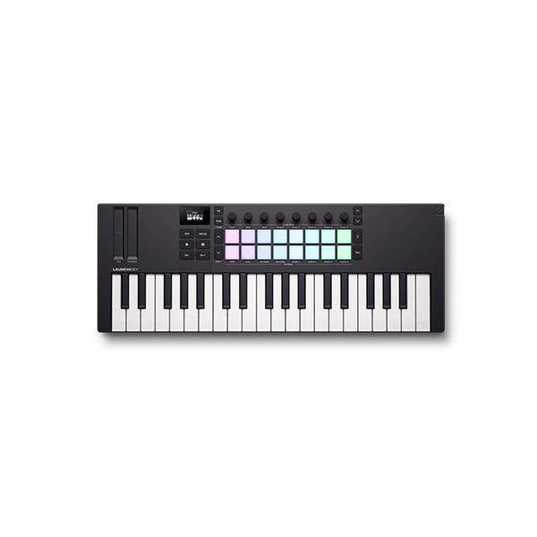 Launchkey Mini 37は、コンパクトなボディで幅広い表現を可能にする、クリエイティブなMIDIキーボードです。シンセスタイルのミニ鍵盤、ポリフォニック・アフタータッチ対応の16個のパッド、そして直感的にDAWと統合できるコントロ...