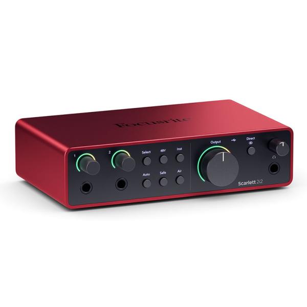 Scarlett 2i2は、高音質かつスピーディーなレコーディングを実現したいアーティストやクリエイターのために設計されたオーディオインターフェースです。Focusriteの最上位モデル、RedNetシリーズと同じ高性能なAD/DAコンバー...