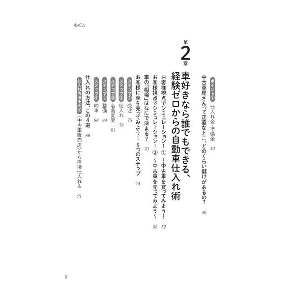 「商品情報」長年業界にいる著者でさえ今まで一度も経験したことのないような状況に昨今の副業ブームも重なって、前代未聞のバブル状態。正直、僕は最初から「車のトータルサポートをしよう！」と思っていたわけでなく、お客様からのニーズに応えていたら、い...